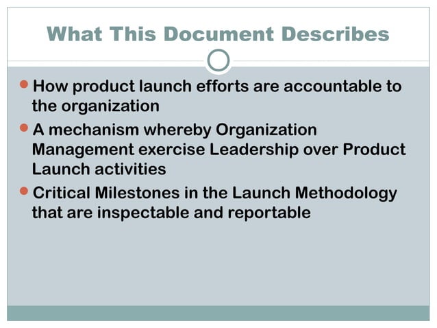Product Launch Methodology | PPT | Business Administration | Business
