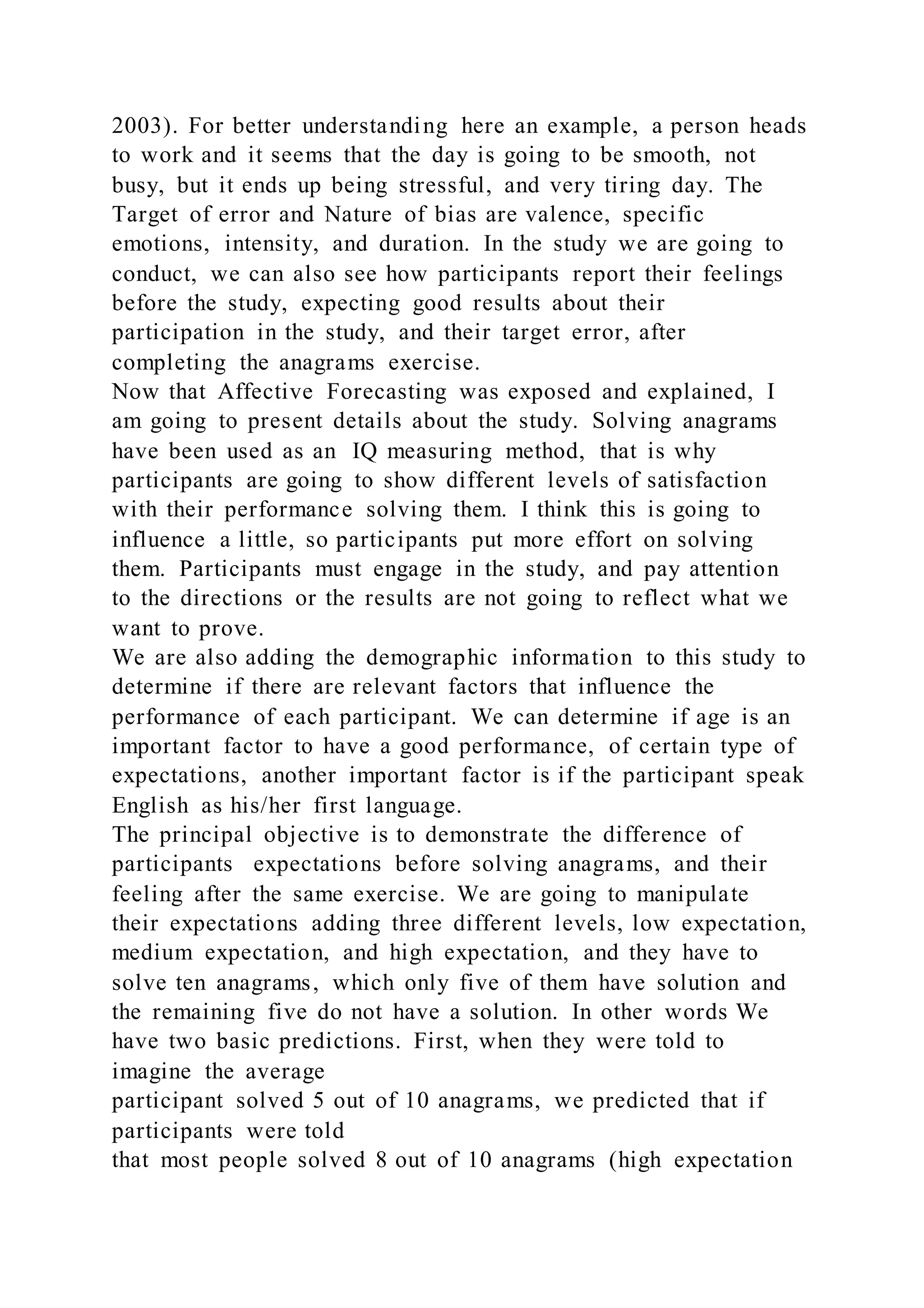 1AFFECTIVE FORECASTINGAFFECTIVE FORECASTING | DOCX