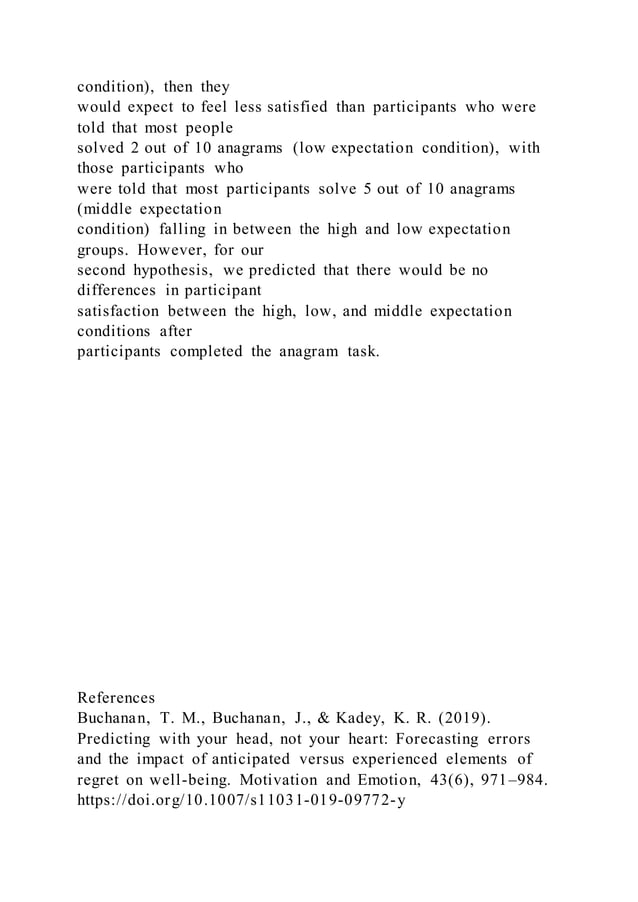 1AFFECTIVE FORECASTINGAFFECTIVE FORECASTING | DOCX