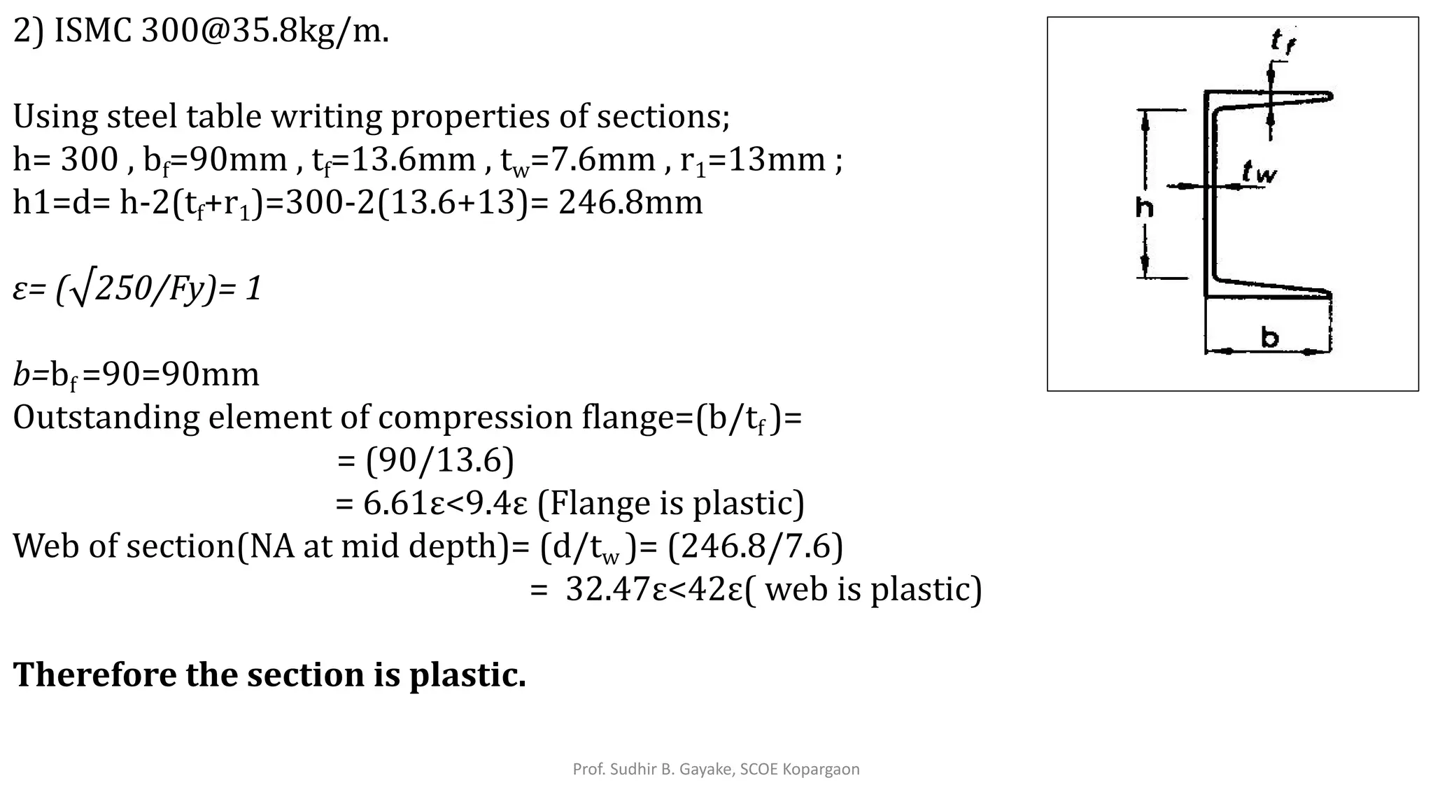 1a iii classification of cross section for rolled sections | PDF