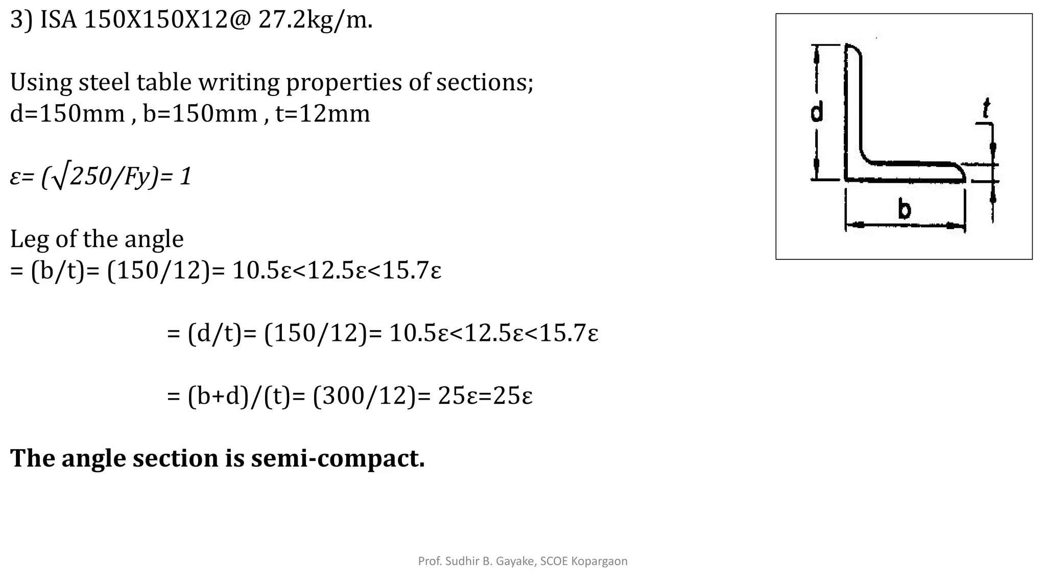 1a iii classification of cross section for rolled sections | PDF