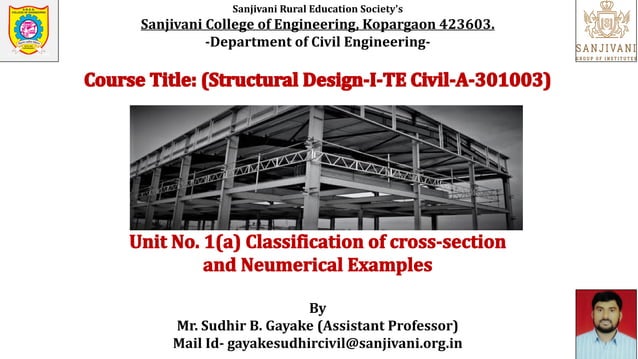 1a iii classification of cross section for rolled sections | PDF