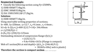 1a iii classification of cross section for rolled sections | PDF