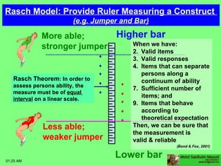 1a Introduction To Rasch Measurement Model Msm | PPT