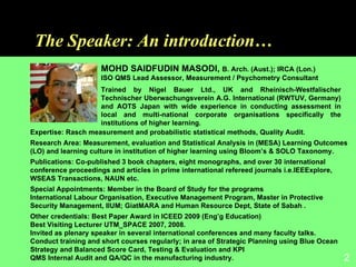 1a Introduction To Rasch Measurement Model Msm | PPT