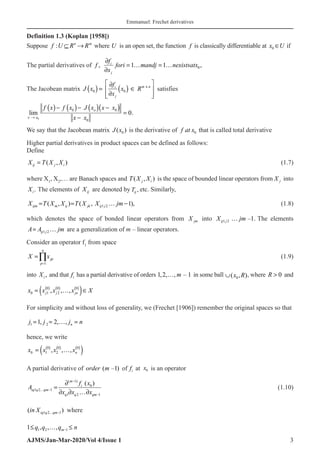 On Frechet Derivatives with Application to the Inverse Function Theorem of Ordinary Differential ...