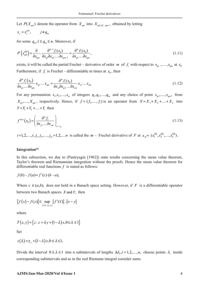 On Frechet Derivatives with Application to the Inverse Function Theorem of Ordinary Differential ...