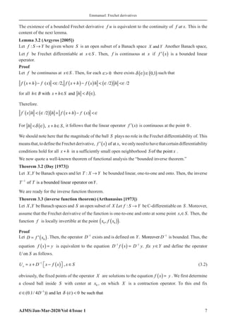 On Frechet Derivatives with Application to the Inverse Function Theorem of Ordinary Differential ...