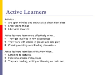 Learningstyles | PPT
