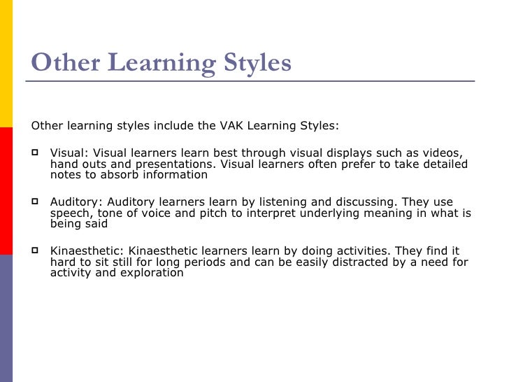 Learningstyles