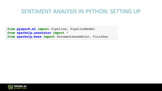 Apache Spark NLP: Extending Spark ML to Deliver Fast, Scalable & Unified Natural Language ...