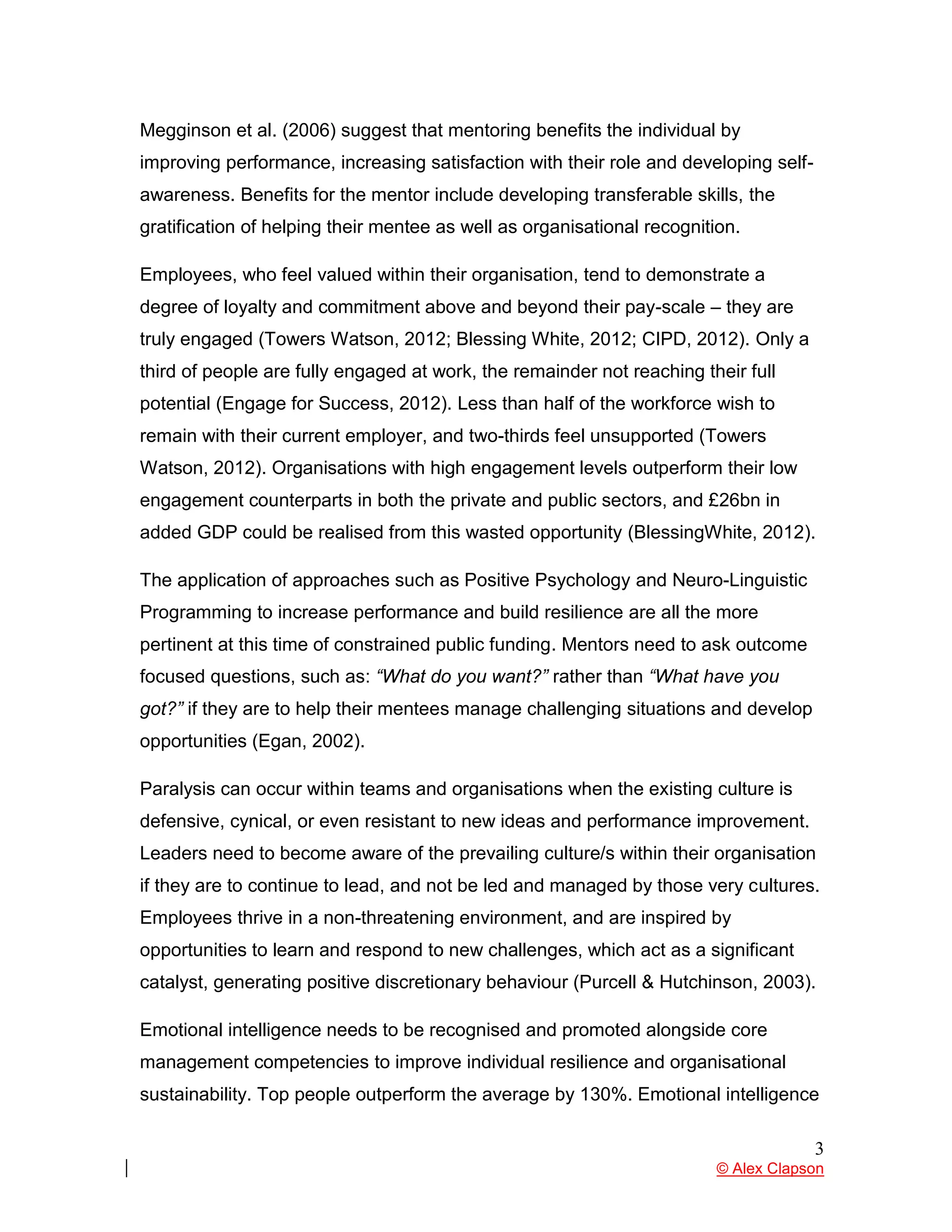 Workplace Mentoring by Alex Clapson June 2013 | PDF