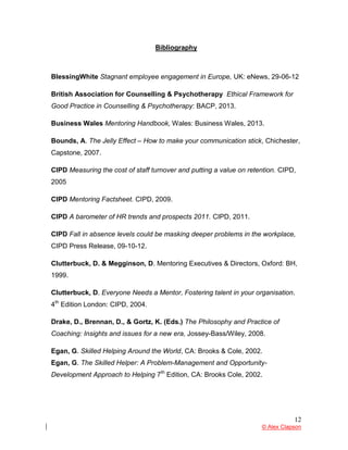 Workplace Mentoring by Alex Clapson June 2013 | PDF