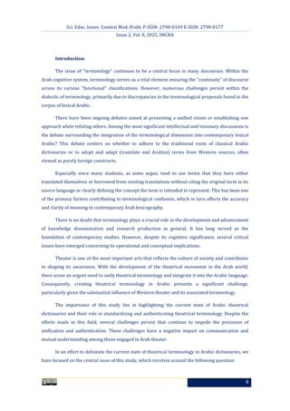 Terminology in Arabic Theatrical Dictionaries | PDF