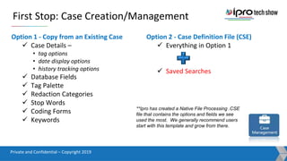Total Case Management with Ipro’s Solution on Desktop | PPTX