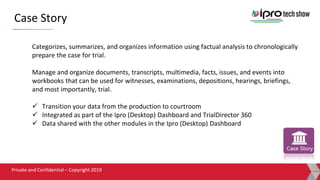 Total Case Management with Ipro’s Solution on Desktop | PPTX