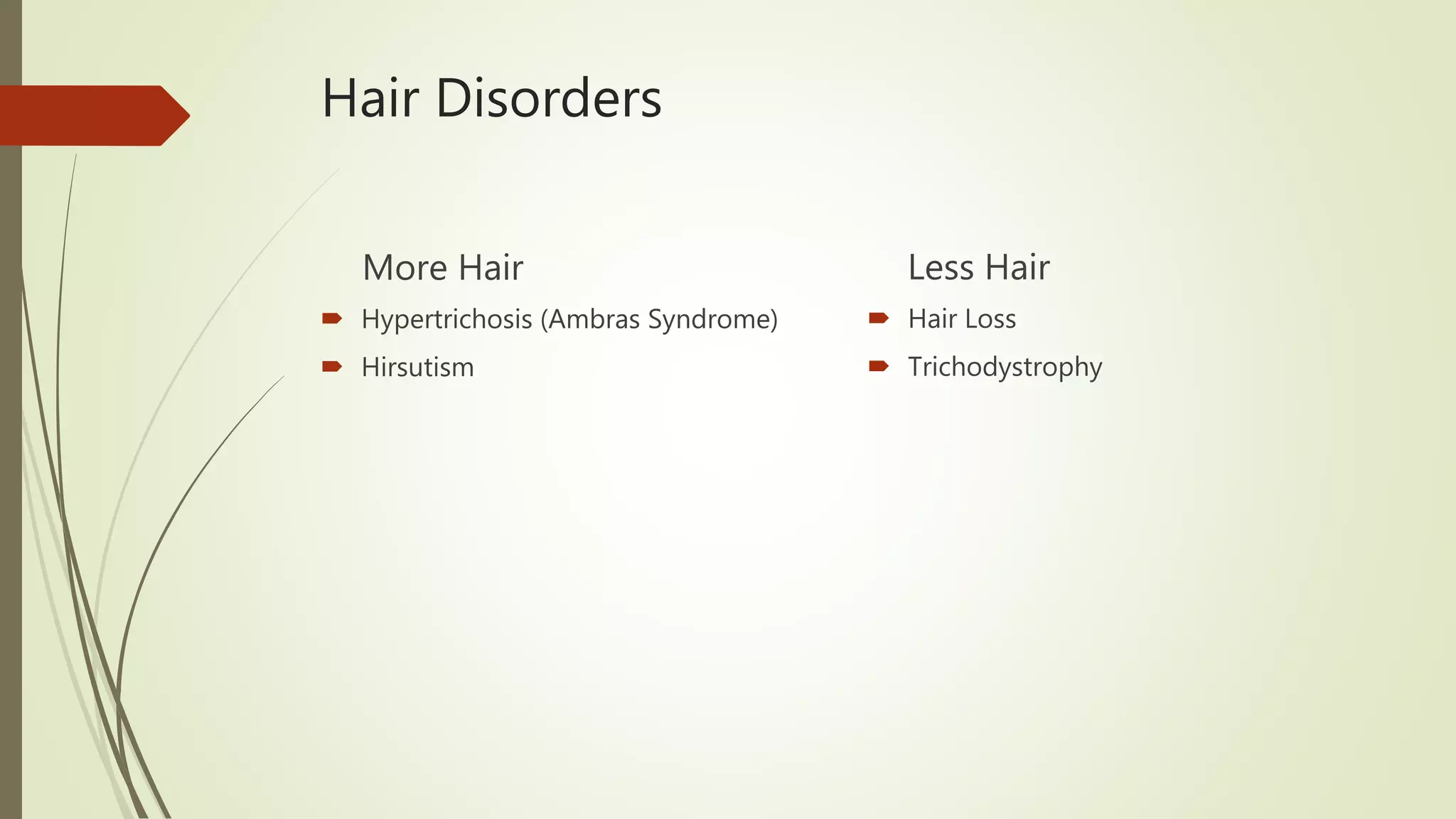 Hair Disorders | PPTX