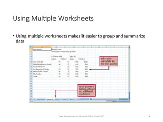 Tutorial: How to Manage Worksheet in Excel | PPT