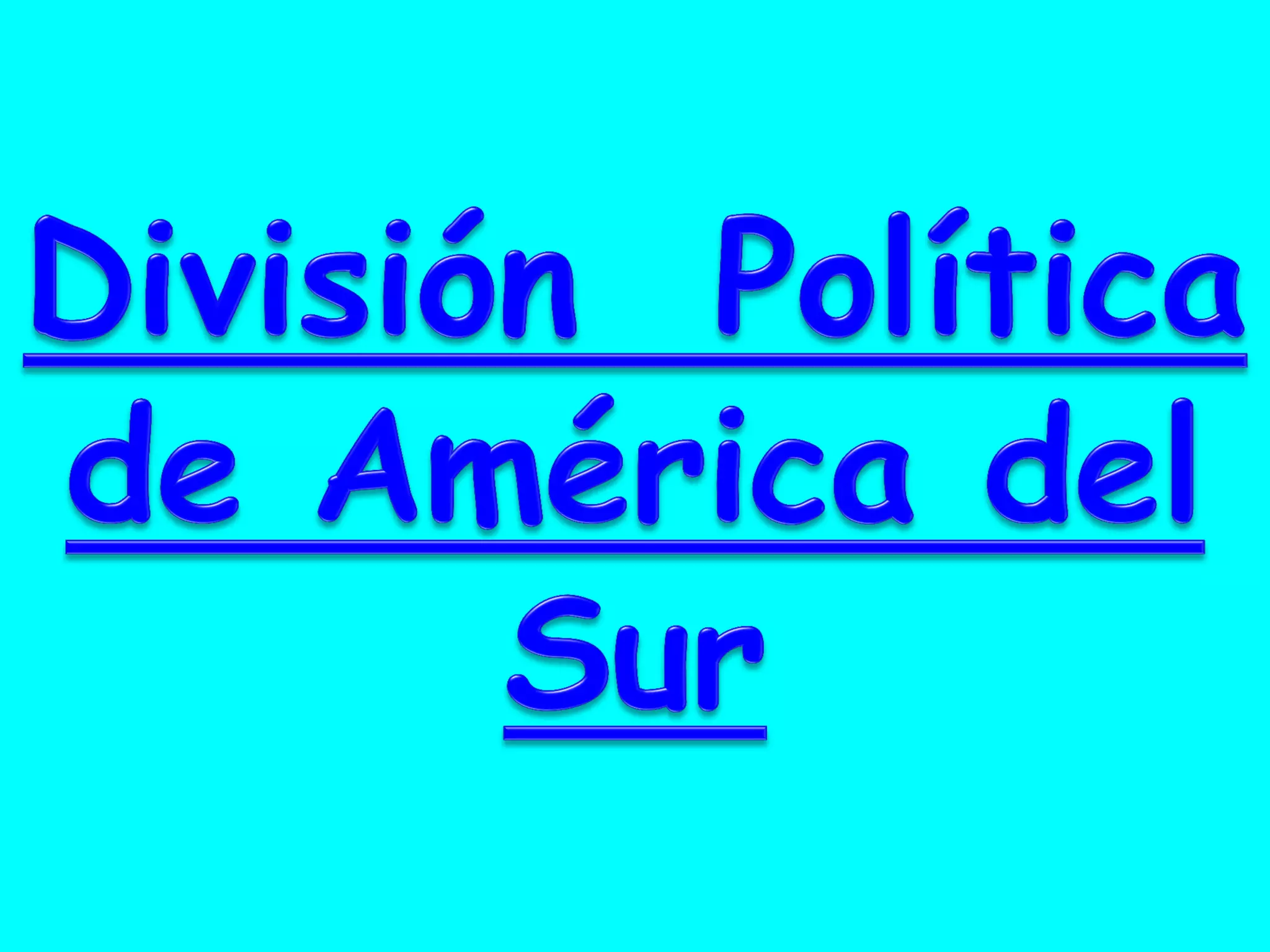 1 DIVISION POLITICA DE AMERICA DEL SUR | PDF