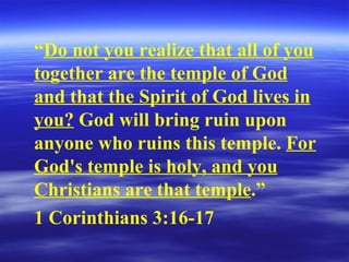 1 Am Gods Temple | PPT