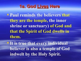 1 Am Gods Temple | PPT