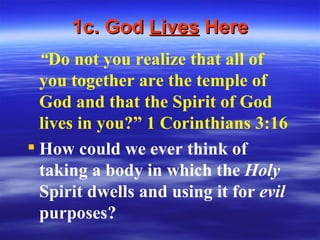 1 Am Gods Temple | PPT