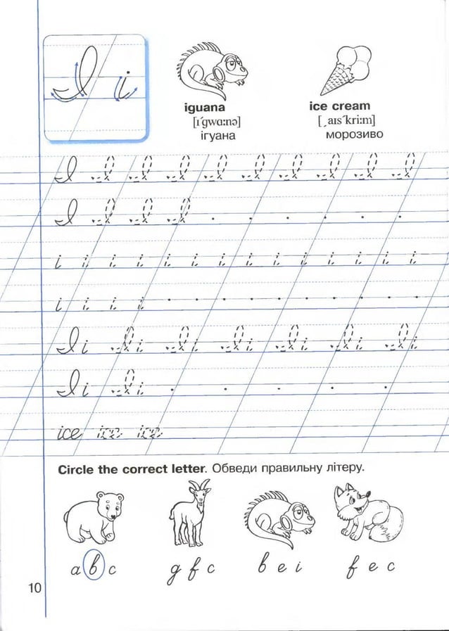 English Handwriting Book 1 клас Вітушинська | PDF