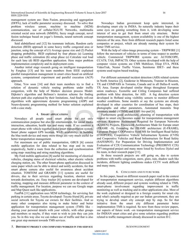 Review Paper on Intelligent Traffic Control system using Computer Vision for Smart City | PDF