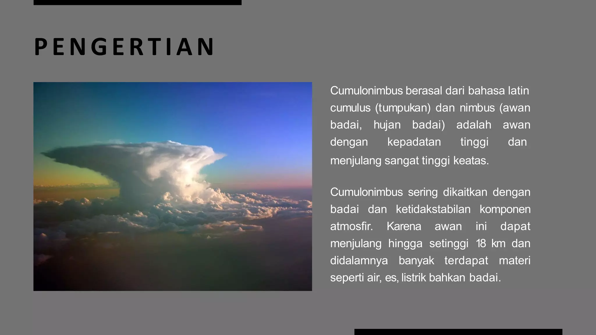 PROSES PEMBENTUKAN AWAN CB | PPTX