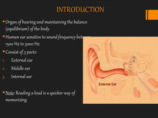 anatomy of ear | PPTX