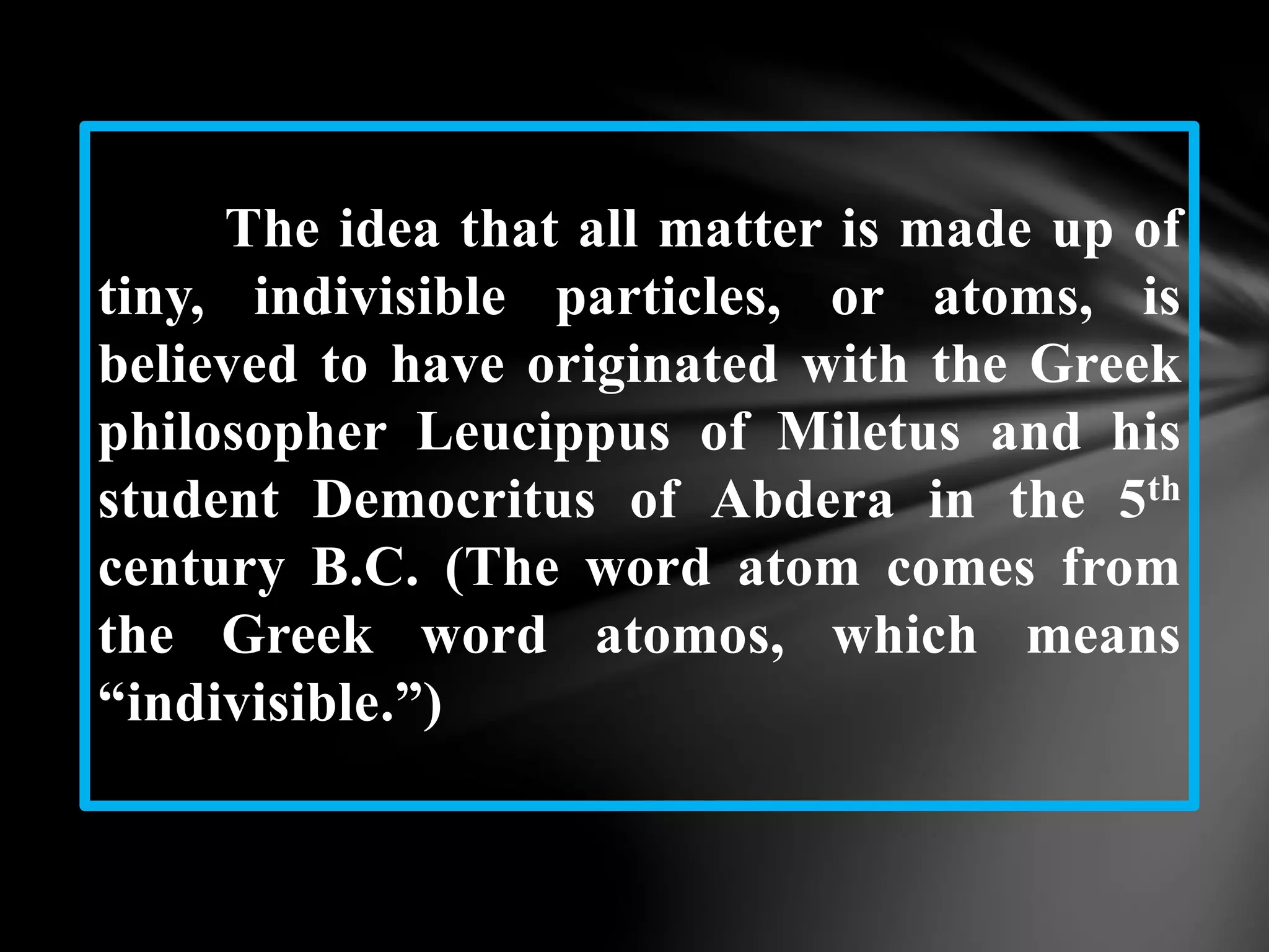 1 ancient greek ideas about atom alino | PPTX