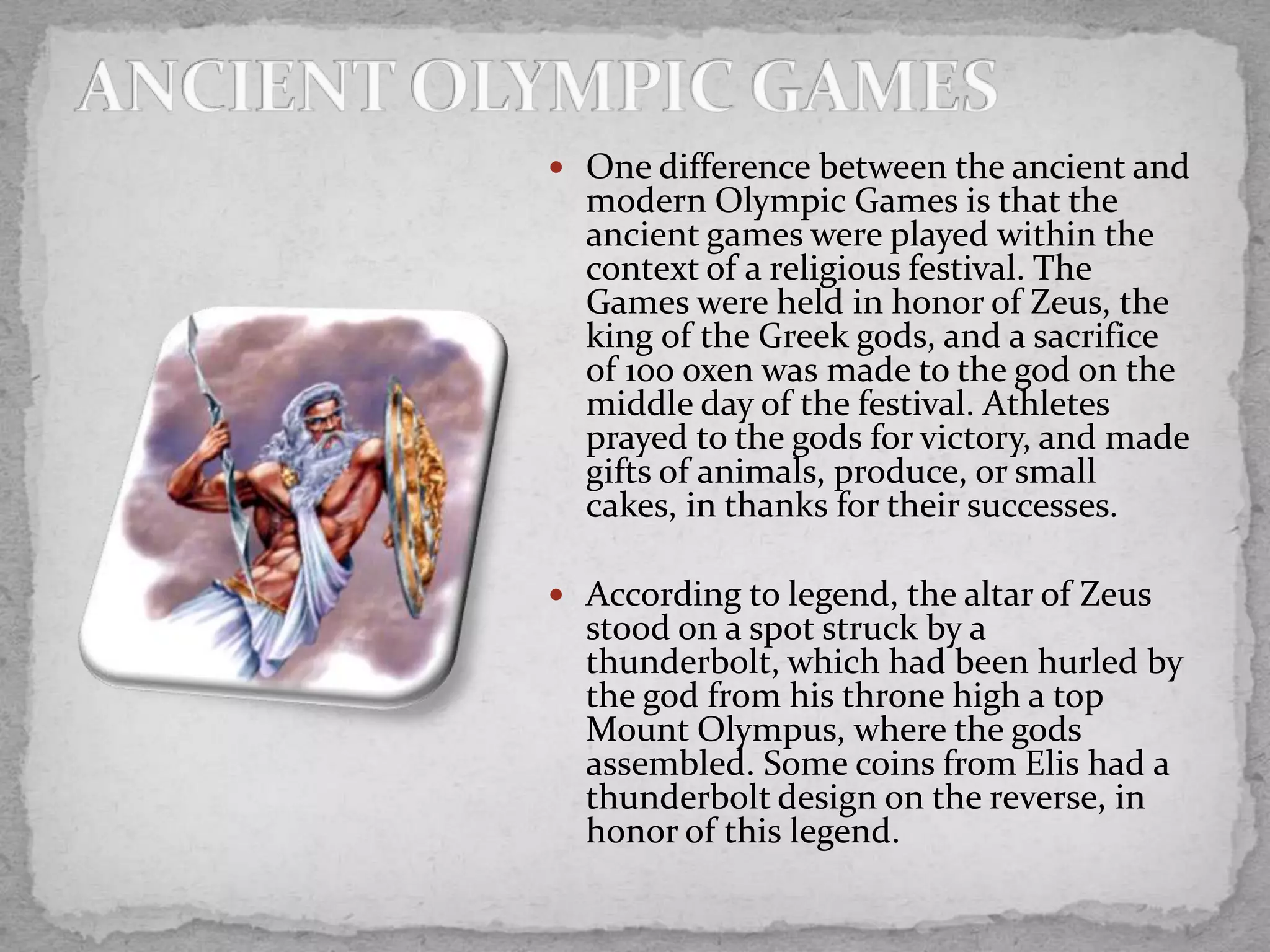 Ancient Olympic Games | PPTX