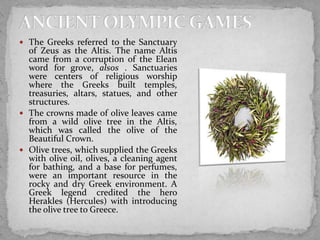 Ancient Olympic Games | PPTX