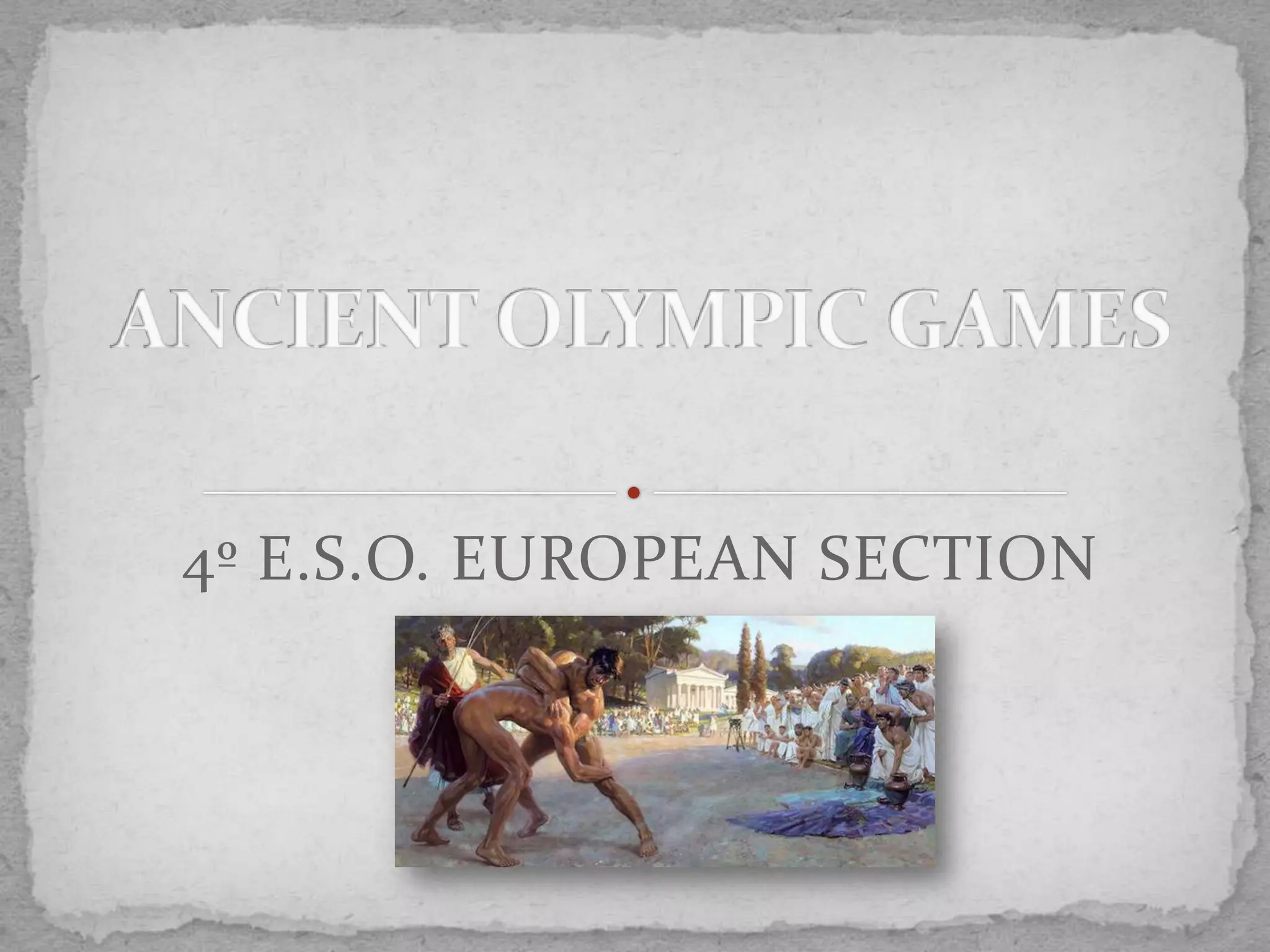 Power point ancient olympic games | PPTX