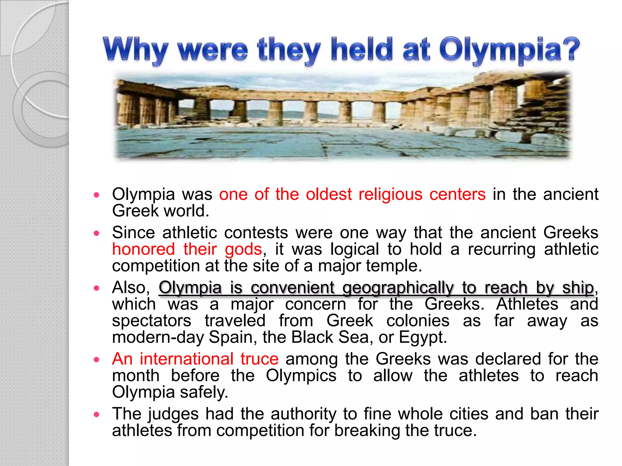 Power point ancient olympic games | PPTX