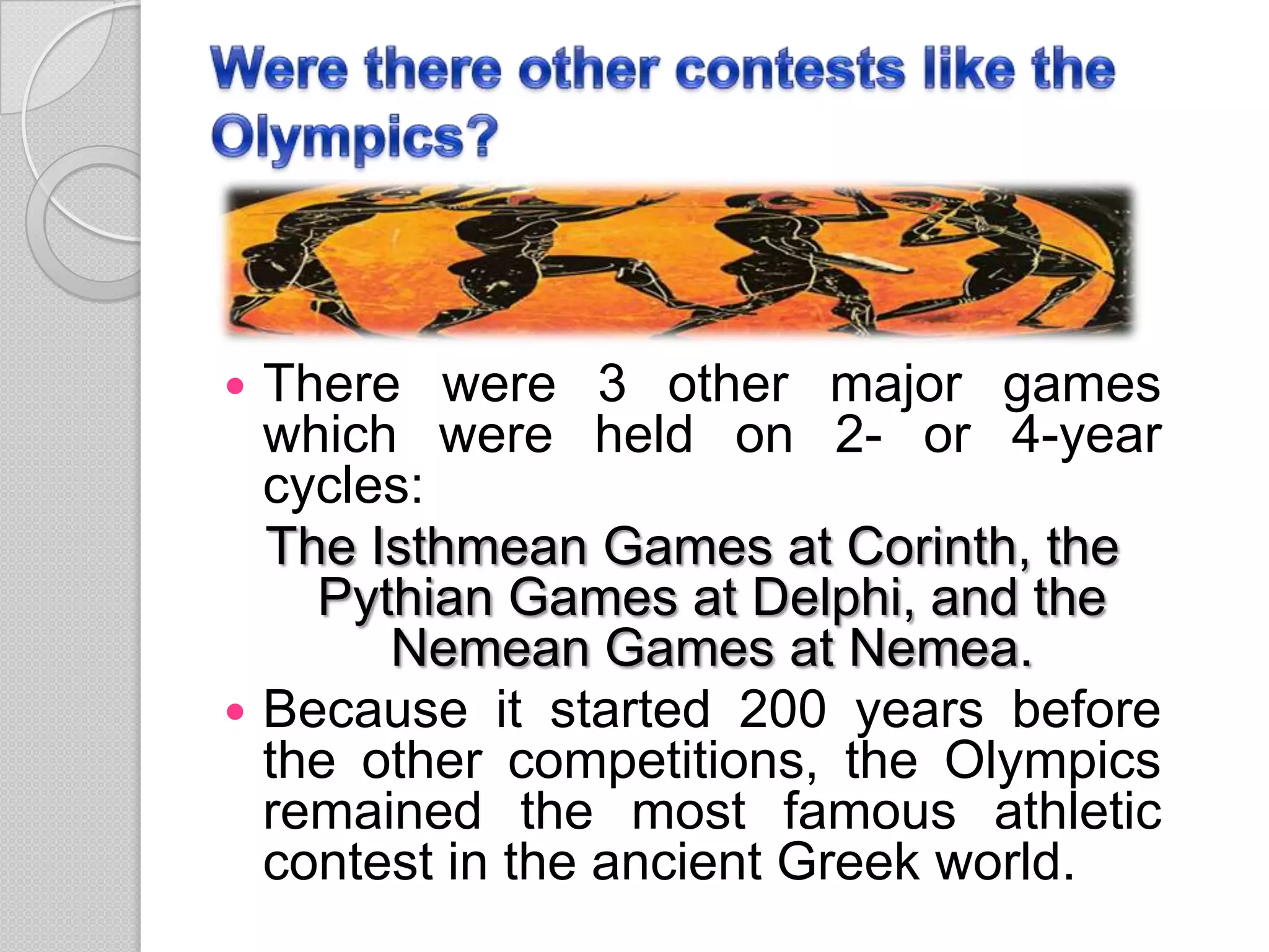 Power point ancient olympic games | PPTX
