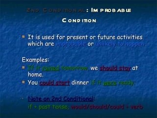 1st and 2nd conditional | PPT