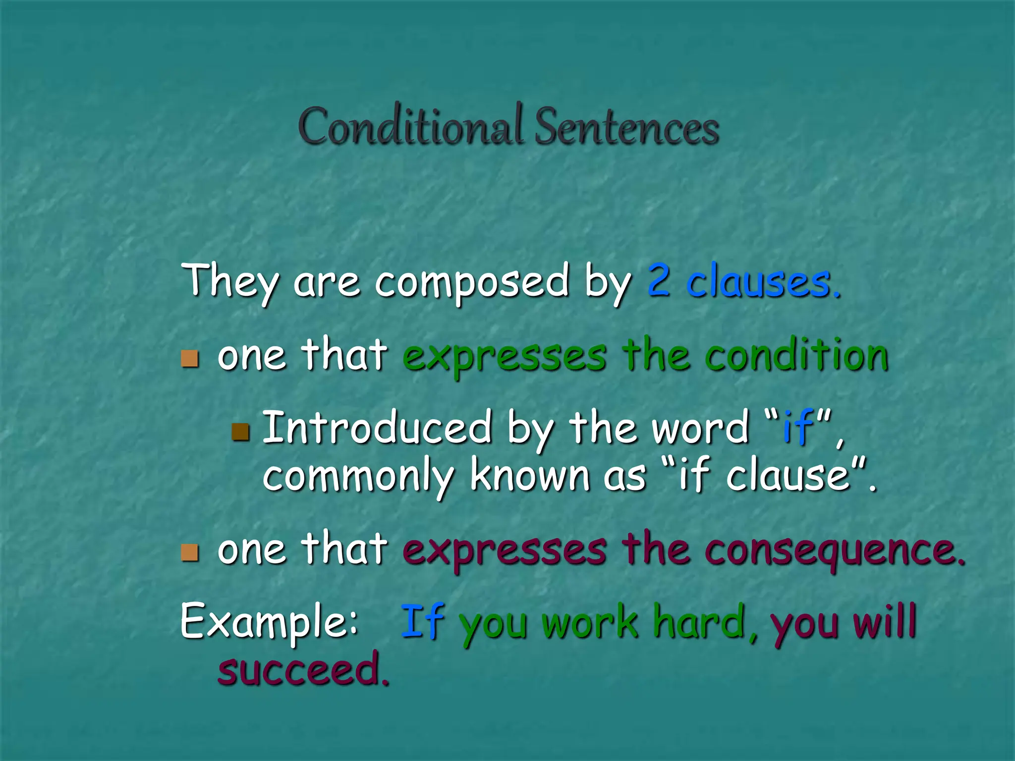 1 and 2conditional | PPT