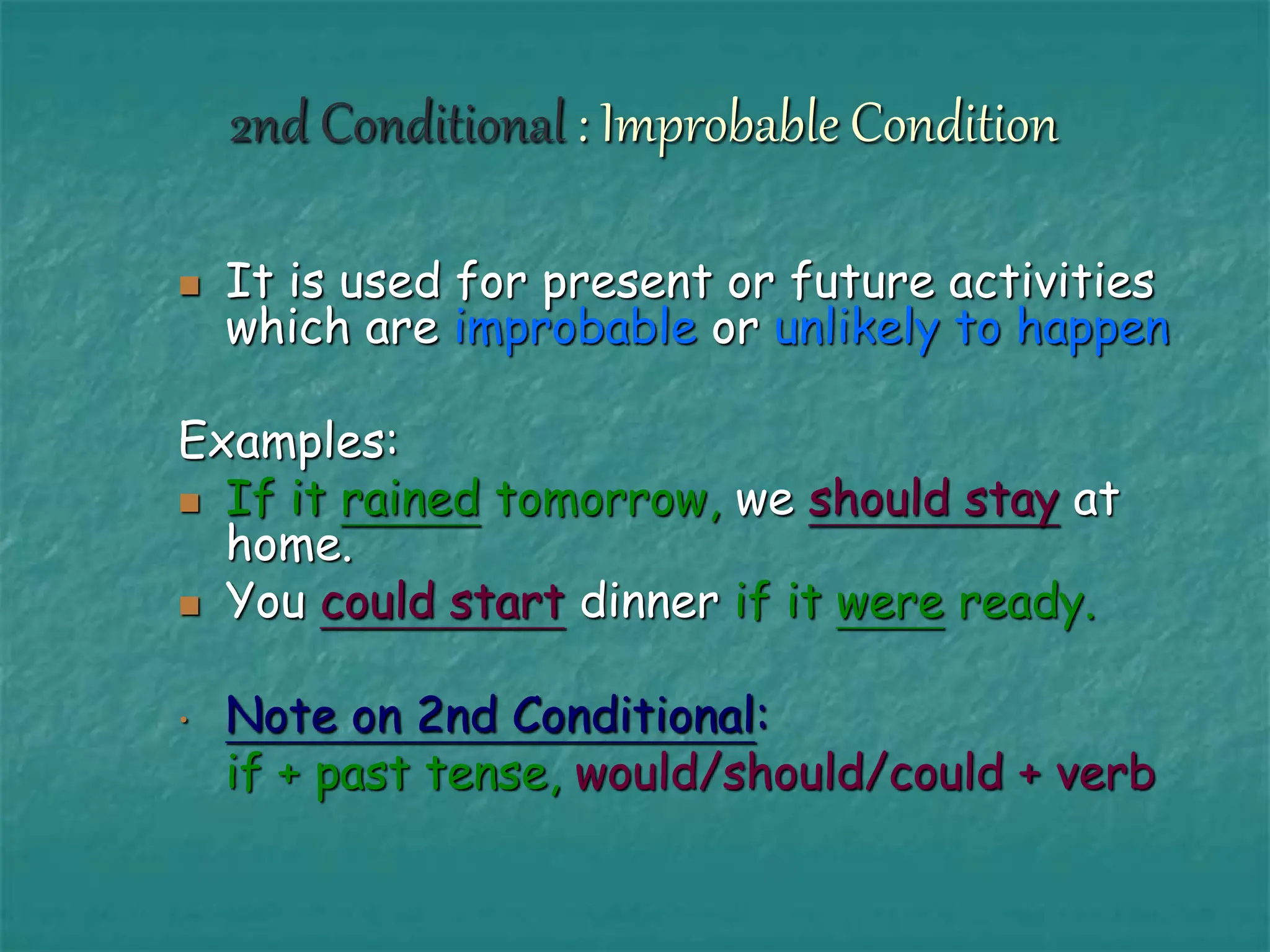 1 and 2conditional | PPT
