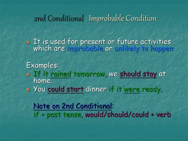 1 and 2conditional | PPT