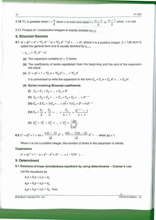 +1 and +2 PCM Formula Sheets | PDF