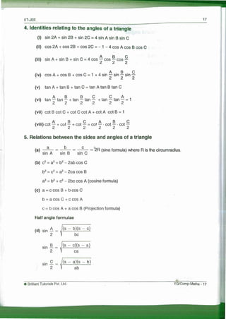 +1 and +2 PCM Formula Sheets | PDF