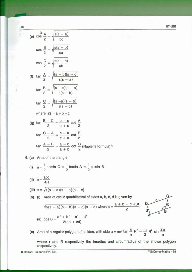+1 and +2 PCM Formula Sheets | PDF