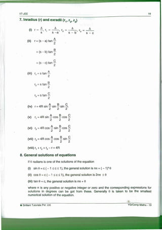 +1 and +2 PCM Formula Sheets | PDF