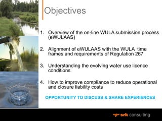 1 and 2 SRK WUL workshop introduction objectives and eWULAAS | PDF