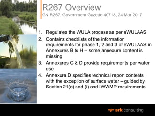 1 and 2 SRK WUL workshop introduction objectives and eWULAAS | PDF