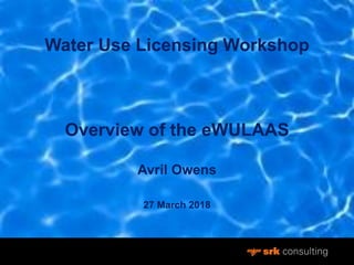 1 and 2 SRK WUL workshop introduction objectives and eWULAAS | PDF