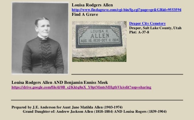 Andrew Jackson Allen 1818 - 1884 | PDF