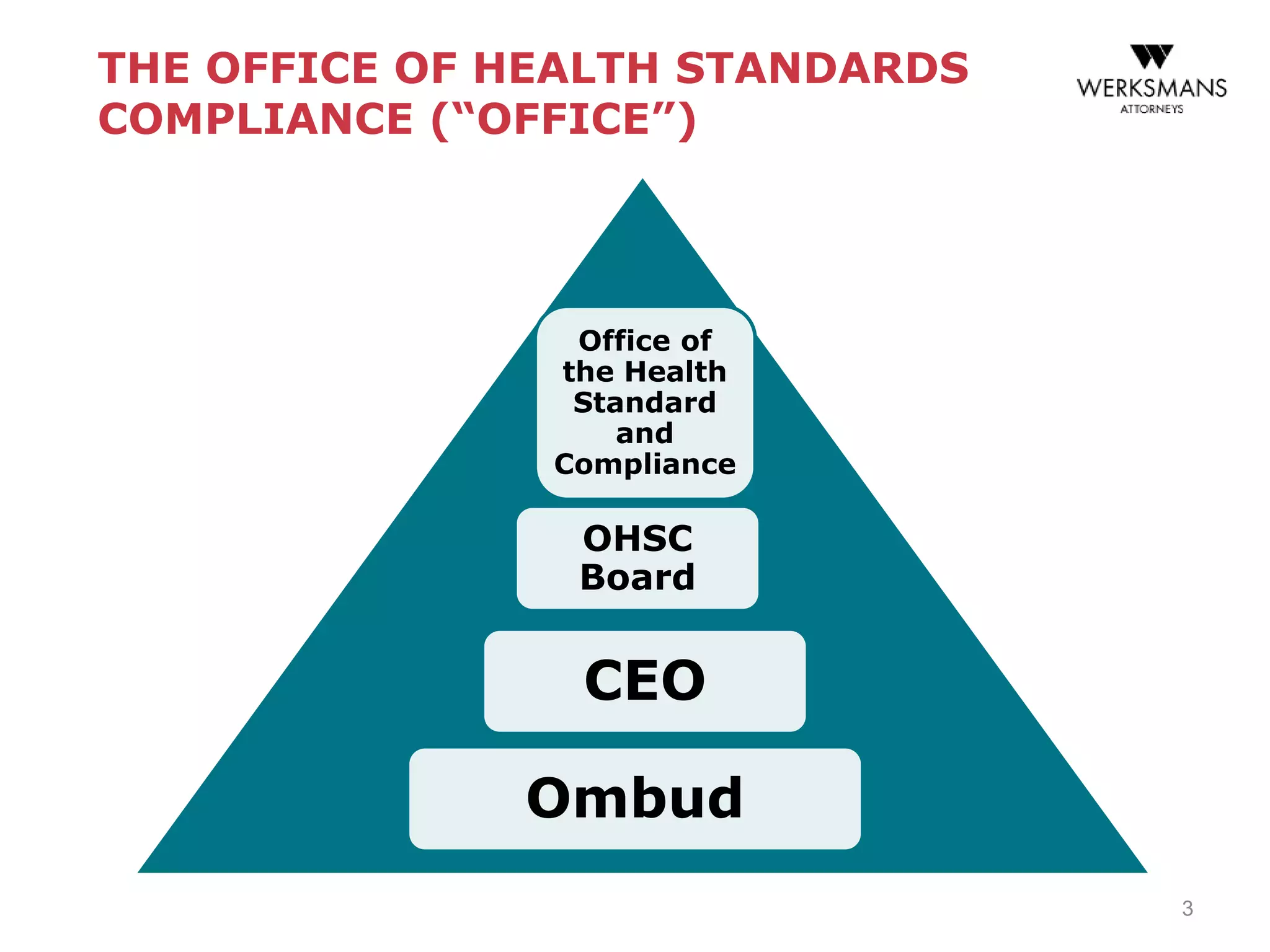 The current status of the South African healthcare law programme - by ...
