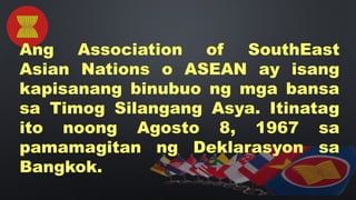 grade 7 curriculum ang pagtatag ng asean quarer 4 week 1 Ang ...